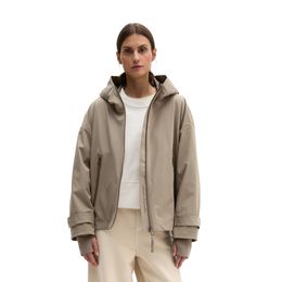 Marc O'Polo Outdoorjacke MARC O'POLO "aus wasserdichtem Nylon-Stretch", Damen, Gr. 36, chalky braun, Obermaterial: 88% Polyamid, 12% Elasthan; Futter: 100% Polyamid, unifarben, relaxed fit, Jacken Outdoorjacke