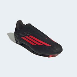 Fu&szlig;ballschuh adidas Performance "F50 LEAGUE, FESTE/GEMISCHTE B&Ouml;DEN, OHNE SCHN&Uuml;RUNG", Herren, Gr. 42, core schwarz, lucid rot, core schwarz, Synthetik, Textil, Schuhe Fu&szlig;ballschuh, f&uuml;r viele verschiedene B&ouml;den geeignet