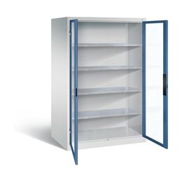 C+P Werkzeugschrank Acurado, H1950xB1200xT800mm, Front Fernblau, Korpus Lichtgrau (8934-055) ; C + P M&ouml;belsysteme (8934-055|S10130)