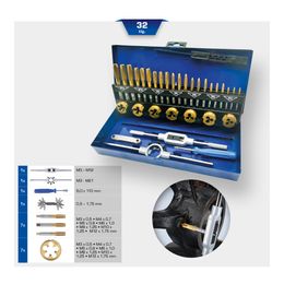 Brilliant Tools TiN Gewindeschneidwerkzeug-Satz, 32-tlg (BT101950)