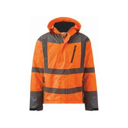 HOLEX Warnschutz Winterjacke, orange / grau, Unisex-Gr&ouml;&szlig;e: 2XL (091655 2XL)