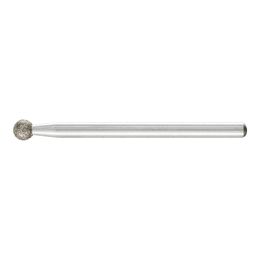 Pferd TOOLS Diamant-Schleifstift Kugel &Oslash;4,0mm Schaft-&Oslash;3 mm D181 (grob) zum Gravieren und Entgraten (36204018)