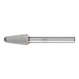 Pferd TOOLS Hartmetall Fr&auml;sstift Rundkegel KEL &Oslash; 10x20mm Schaft-&Oslash; 6 mm Z4 universal mittel fein (21125046)