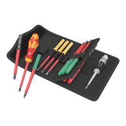 Wera VDE-Wechselklingen mit Handhalter, Kraftform Kompakt VDE 16 Universal 1 Tool Finder, 16-teilig (05006607001)