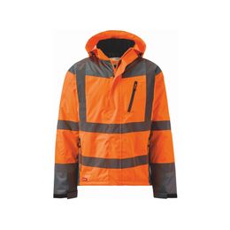 HOLEX Warnschutz Winterjacke, orange / grau, Unisex-Gr&ouml;&szlig;e: 3XL (091655 3XL)
