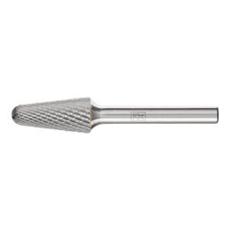 Pferd TOOLS Hartmetall Fr&auml;sstift Rundkegel KEL &Oslash; 12x25 mm Schaft-&Oslash; 6 mm Z4 universal mittel fein (21125146)