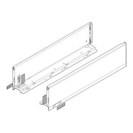 Blum LEGRABOX Zarge, H&ouml;he K 128,5 mm, NL 300 mm, links/rechts, f&uuml;r LEGRABOX pure, oriongrau matt (07312884)