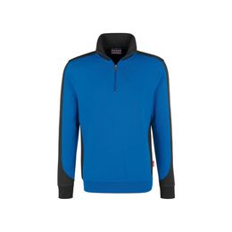 HAKRO Zip-Sweatshirt Contrast Performance, royal, Unisex-Gr&ouml;&szlig;e: 3XL (476-010/3XL)