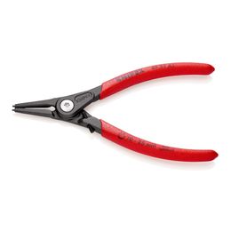 Knipex 49 31 A1 Pr&auml;zisions-Sicherungsringzange f&uuml;r Au&szlig;enringe auf Wellen mit &Uuml;berdehnungsschutz mit rutschhemmendem Kunststoff &uuml;berzogen grau atrament)