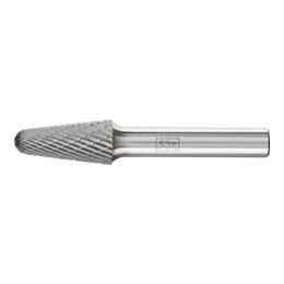 Pferd TOOLS Hartmetall Fr&auml;sstift Rundkegel KEL &Oslash; 12x25 mm Schaft-&Oslash; 8 mm Z3P universal mittel kreuzverzahnt (21125128)