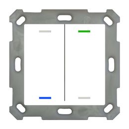 MDT technologies Taster Light 55 2-fach RGBW, rws/gl&auml;, neutral BE-TAL55T2.01)