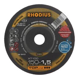 Rhodius TOPline XT100 EXTENDED Extrad&uuml;nne Trennscheibe 150 x 1,5 x 22,23 mm (210224)