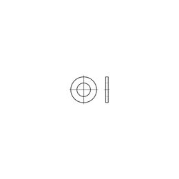 ISO 7091 Flache Scheibe Stahl 36mm ohne Fase ; Industrial Quality Supplies (070910000360000)