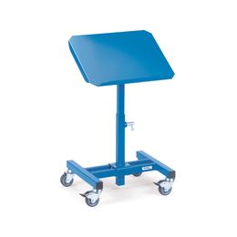 Materialst&auml;nder Ladefl.-L510xB410mm verstellb.H.500-775mm brillantblau fahrbar ; Fetra (3280)