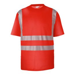 K&Uuml;BLER WORKWEAR T-Shirt REFLECTIQ PSA 2 warnrot Form 5043 Gr&ouml;&szlig;e S ; K&uuml;bler Workwear (5043 8227-54-S)