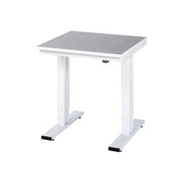 Rau Werktisch adlatus 300 elektrisch h&ouml;henverstellbar Linoleum-/Universal-Platte 750 mm x 800 mm (08-WT-075-080-L)