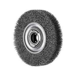 Pferd TOOLS Rundb&uuml;rste breit ungezopft RBU &Oslash;180x38xvariable Bohrung Stahl-Draht-&Oslash;0,30 Schleifbock (43701245)