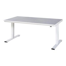Rau Werktisch adlatus 300 elektrisch h&ouml;henverstellbar Linoleum-/Universal-Platte 2000 mm x 1000 mm (08-WT-200-100-L)