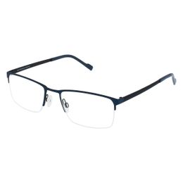 Titanflex Eschenbach 820834 Brille Herren | Fassung: Halbrand, Quadratisch, Blau Matt