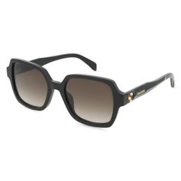 Zadig & Voltaire Zadig & Voltaire SZV473 | Damen-Sonnenbrille | Fassung: Vollrand, Geometrisch, Kunststoff, Schwarz Gl&auml;nzend | Glasfarbe: Grau Verlaufend
