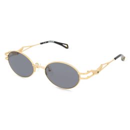 Zadig & Voltaire Zadig & Voltaire SZV464S | Damen-Sonnenbrille | Fassung: Vollrand, Oval, Metall, Rosegold Gl&auml;nzend | Glasfarbe: Grau Spiegel Silber