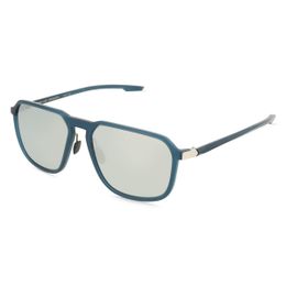 Porsche Design P8961 | Unisex-Sonnenbrille | Fassung: Vollrand, Quadratisch, Acetat, Blau Dunkel | Glasfarbe: Rot Spiegel Silber