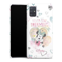 DeinDesign Galaxy A51 Handy Premium Case Smartphone Handyh&uuml;lle Schutzh&uuml;lle gl&auml;nzend Official Licensed Product Minnie Mouse Disney Premium Case