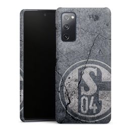 DeinDesign Galaxy S20 FE Handy Premium Case Smartphone Handyh&uuml;lle Schutzh&uuml;lle matt Fc Schalke 04 Concrete Merchandise Premium Case