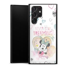 DeinDesign Galaxy S22 Ultra Handy Silikon H&uuml;lle Case schwarz Handyh&uuml;lle Official Licensed Product Minnie Mouse Disney