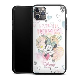 DeinDesign iPhone 11 Pro Max Handy Premium Silikon H&uuml;lle Handyh&uuml;lle schwarz Case Disney Minnie Mouse Official Licensed Product Silikon Premium Case