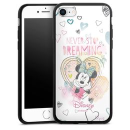 DeinDesign iPhone SE (2022) Handy Slim Case extra d&uuml;nn Silikon Handyh&uuml;lle schwarz H&uuml;lle Disney Minnie Mouse Official Licensed Product Silikon Slim Case