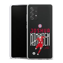 DeinDesign Galaxy A52s 5G Handy Silikon H&uuml;lle Case wei&szlig; Handyh&uuml;lle Official Licensed Product Kimmich Fc Bayern M&uuml;nchen Silikon Case