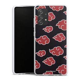 DeinDesign Galaxy A52s 5G Handy Silikon H&uuml;lle Case wei&szlig; Handyh&uuml;lle Naruto Shippuden Akatsuki Official Licensed Product Silikon Case