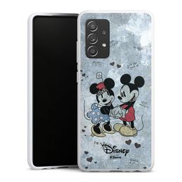 DeinDesign Galaxy A52s 5G Handy Silikon H&uuml;lle Case wei&szlig; Handyh&uuml;lle Vintage Disney Silikon Case