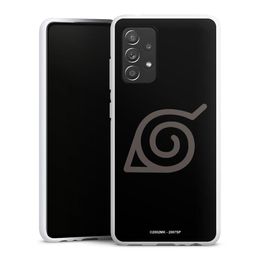 DeinDesign Galaxy A52s 5G Handy Silikon H&uuml;lle Case wei&szlig; Handyh&uuml;lle Konoha Naruto Shippuden Logo Silikon Case