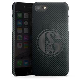 DeinDesign iPhone SE (2020) Handy Premium Case Smartphone Handyh&uuml;lle Schutzh&uuml;lle matt Carbon Metallic Look Fc Schalke 04 Premium Case