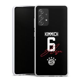 DeinDesign Galaxy A52s 5G Handy Silikon H&uuml;lle Case wei&szlig; Handyh&uuml;lle Fcb Fc Bayern M&uuml;nchen Kimmich Silikon Case
