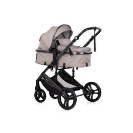 Chipolino Kinderwagen 2 in 1 Amore Getr&auml;nkehalter Wickeltasche Fu&szlig;abdeckung Korb braun