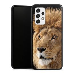 DeinDesign Galaxy A53 5G Handy Silikon H&uuml;lle Case schwarz Handyh&uuml;lle Jungle Lion Photography