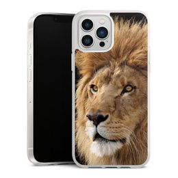 DeinDesign iPhone 13 Pro Max Handy Silikon H&uuml;lle Case transparent Handyh&uuml;lle Jungle Lion Photography Silikon Case