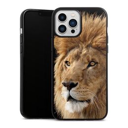 DeinDesign iPhone 13 Pro Max Handy Silikon H&uuml;lle Case schwarz Handyh&uuml;lle Jungle Lion Photography