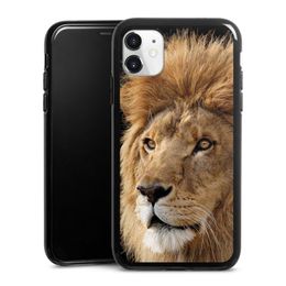 DeinDesign iPhone 11 Handy Silikon H&uuml;lle Case schwarz Handyh&uuml;lle Jungle Lion Photography