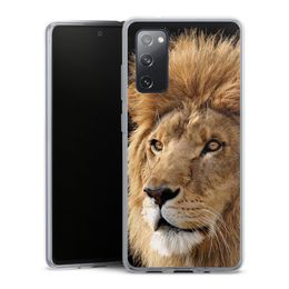 DeinDesign Galaxy S20 FE Handy Silikon H&uuml;lle Case transparent Handyh&uuml;lle Jungle Lion Photography Silikon Case