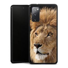 DeinDesign Galaxy S20 FE 5G Handy Silikon H&uuml;lle Case schwarz Handyh&uuml;lle Jungle Lion Photography