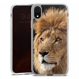 DeinDesign iPhone Xr Handy Silikon H&uuml;lle Case transparent Handyh&uuml;lle Jungle Lion Photography Silikon Case