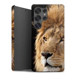 DeinDesign Galaxy S25 Ultra Handy Premium Case Smartphone Handyh&uuml;lle Schutzh&uuml;lle matt Jungle Lion Photography Premium Case
