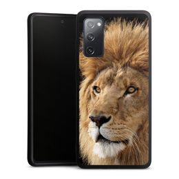 DeinDesign Galaxy S20 FE Handy Premium Silikon H&uuml;lle Handyh&uuml;lle schwarz Case Jungle Lion Photography Silikon Premium Case