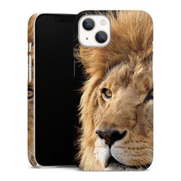 DeinDesign iPhone 13 Handy Premium Case Smartphone Handyh&uuml;lle Schutzh&uuml;lle matt Jungle Lion Photography Premium Case