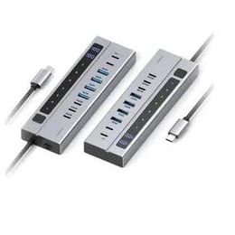 Hagibis 9-Port USB-C Hub 10Gbps LED-display