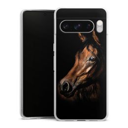 DeinDesign Google Pixel 8 Pro Handy Silikon H&uuml;lle Case transparent Handyh&uuml;lle Hobby Horse Animals Silikon Case